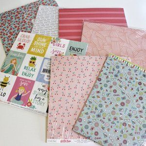 Office | Scrapbook Cardstock Paper 12 X 12 Huge Lot 8 Sheets | Poshmark